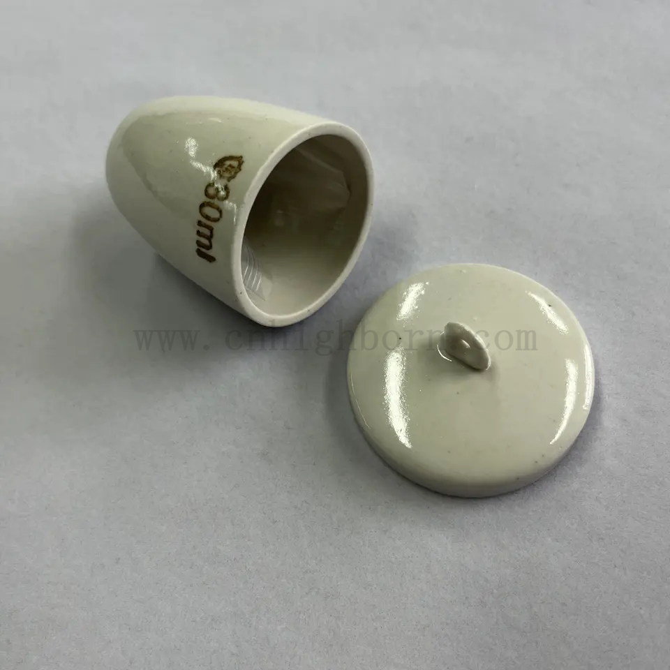 Insulation 95 Alumina Crucible Customized Al2O3 Molten Metal Ceramic ...