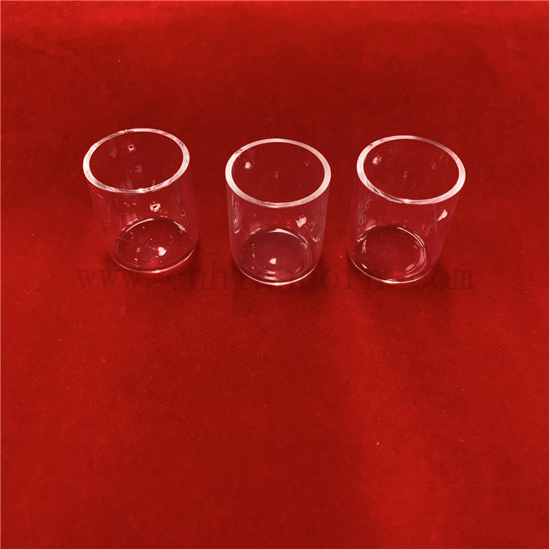 Laser Drilling Transparent Quartz Glass Round Bottom Cylinder Crucible ...
